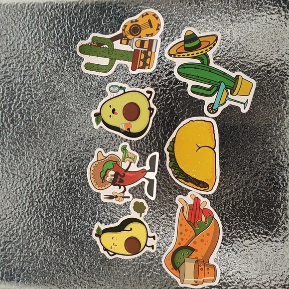Unknown | Office | Stickers Fiesta Pack Set Of 7 Bag 3 Nwot | Poshmark